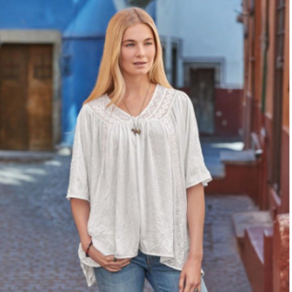 Sundance | Tops | Sundance Sweet Angelica Top Lace And Flowy | Poshmark